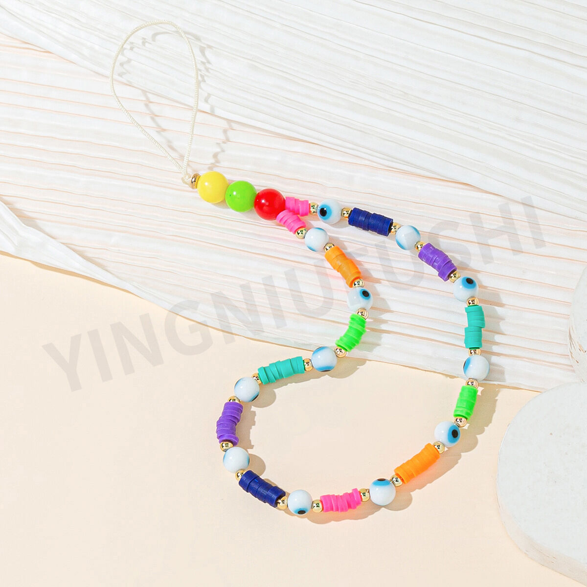 Colored Acrylic Mobile Phone Chain Women's Mobile Phone Case Lanyard ...