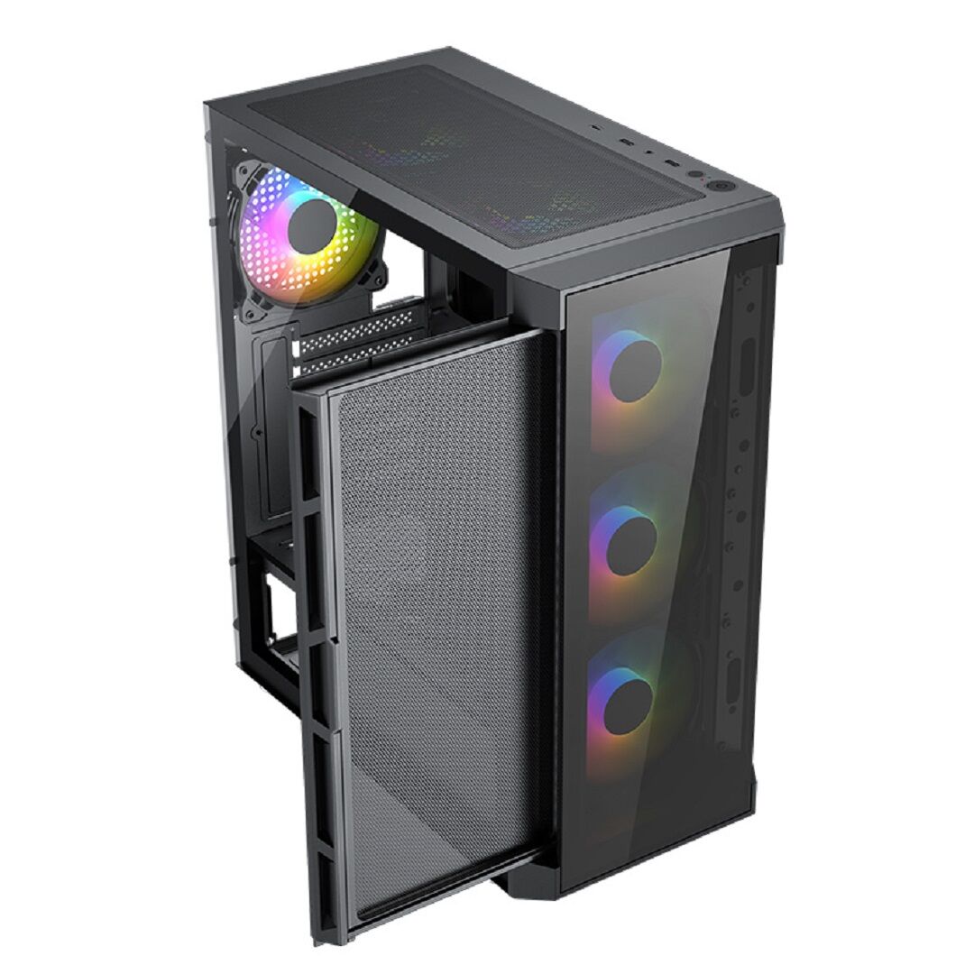 High Quality Case Pc Gaming Two Tempered Glass Panel Computer Cases ...