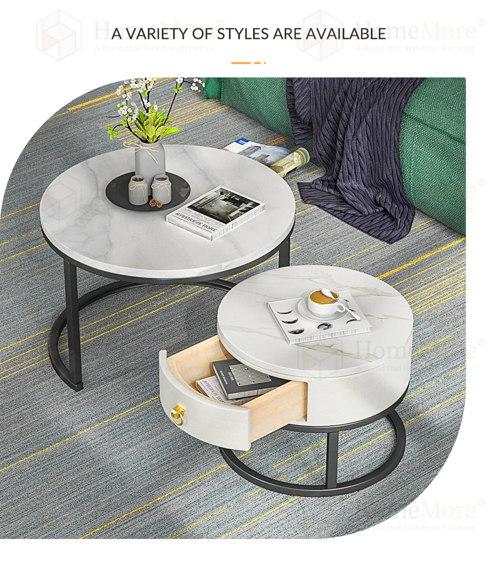 Homemore Storage Modular Side Table For Home Use Tea Table Nesting ...