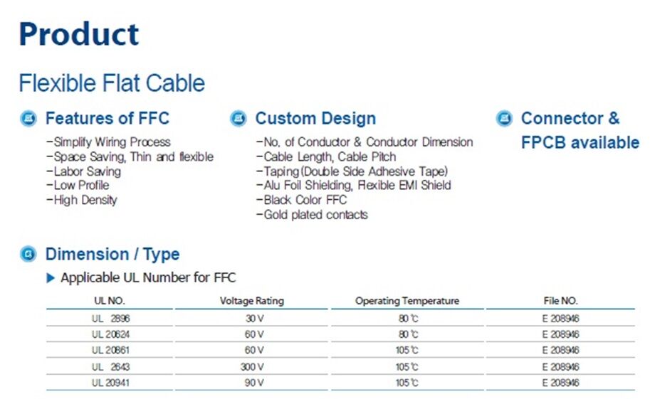 Factory Direct High Quality South Korea Wholesale K-cable Ffc Flat ...