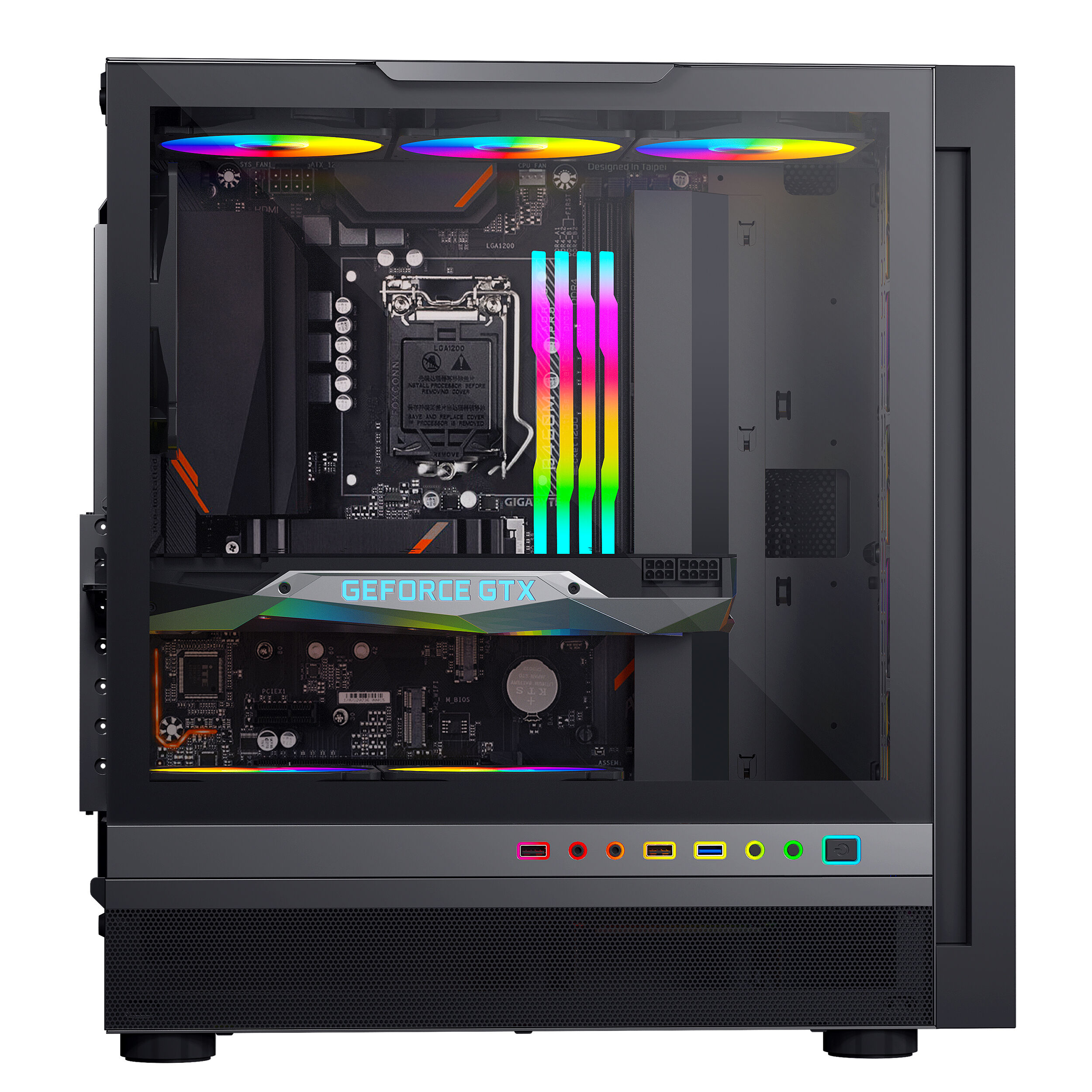 Bulk Buy China Wholesale W02c Most Popular Eatx/ Atx /m-atx Pc Gaming ...