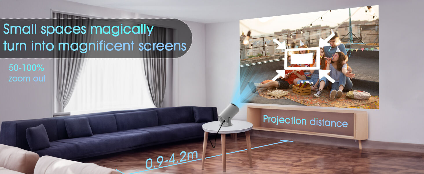 2024 New F18 Android 11 Small Mobile Education Portable 150 Ansi Lumen ...