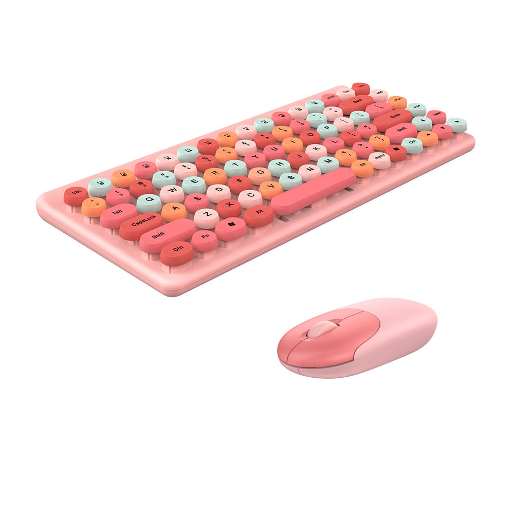 Wholesale New Products Model Qw02 Colorful Round Keycap Office Keyboard ...