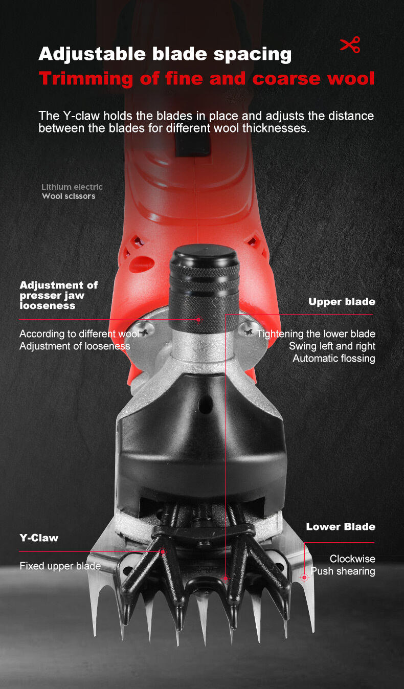 Professional Rechargeable Sheep Hair Cutter Energy Saving Livestock ...