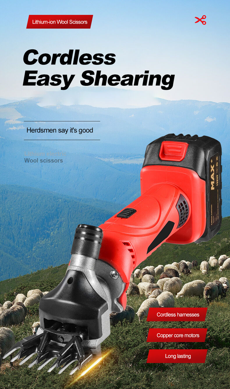Professional Rechargeable Sheep Hair Cutter Energy Saving Livestock ...