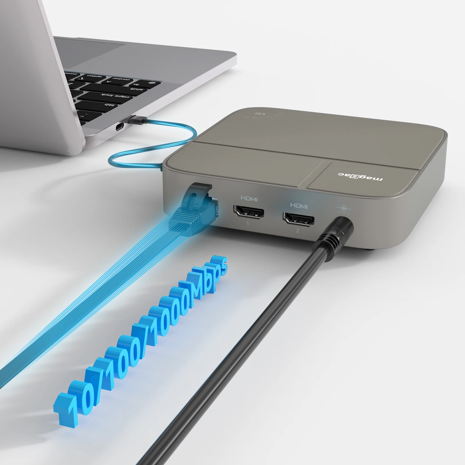 8k 30hz Usb C Docking Station Rj45 Dual Monitor 4k 60hz Dual Hdmi Sd ...