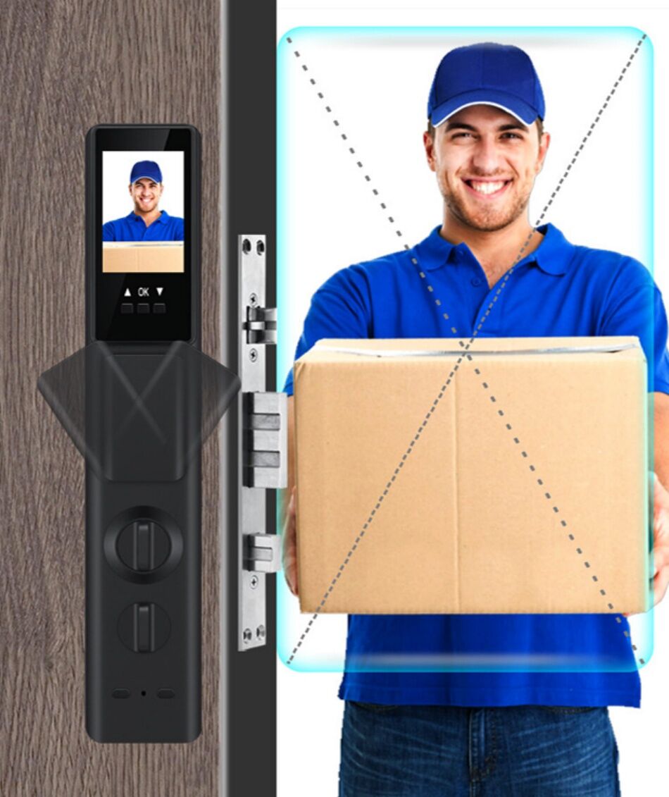 Sinovo High Security Fingerprint Door Lock With Camera Tuya 3d Face ...