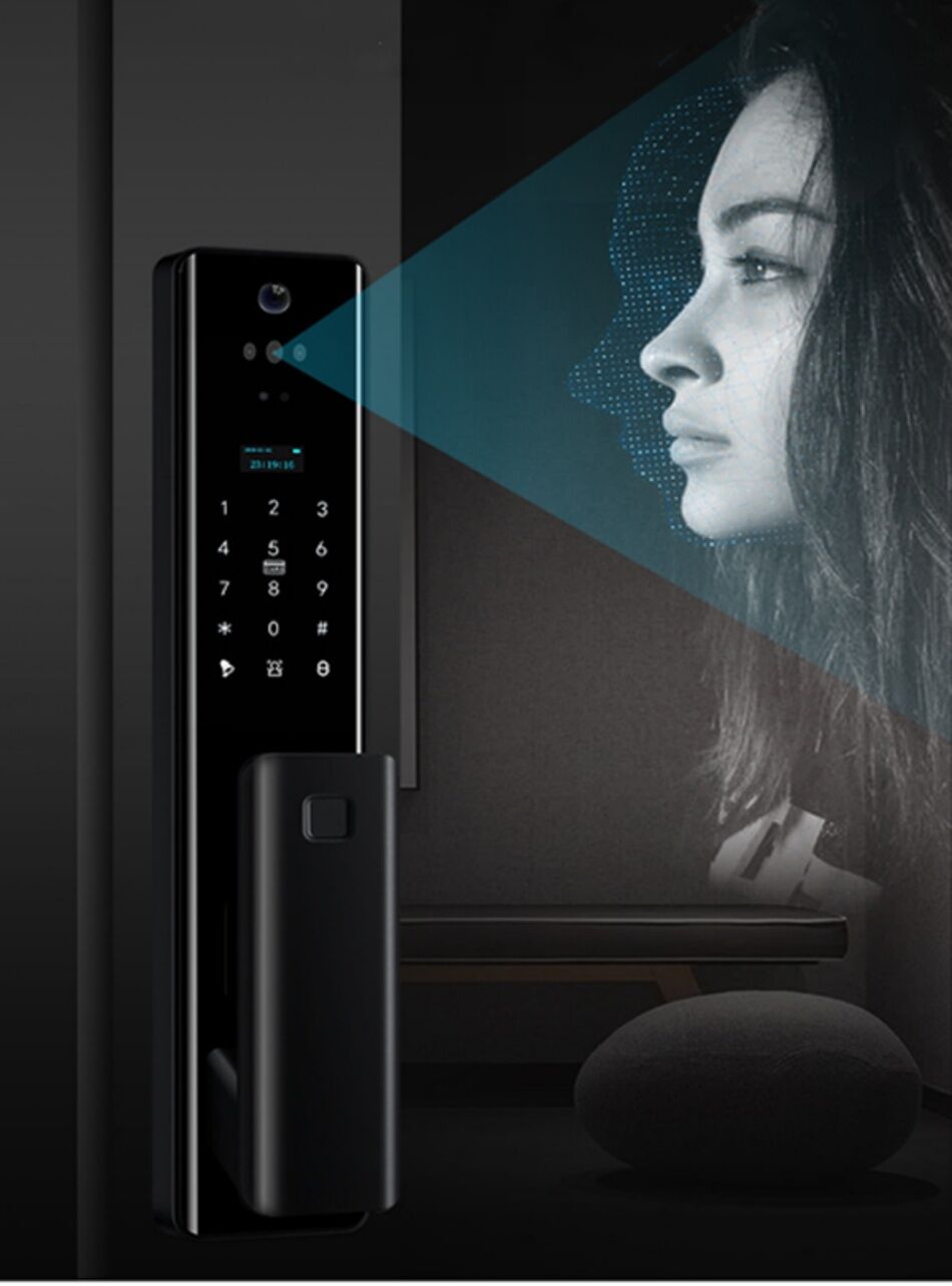 Sinovo High Security Fingerprint Door Lock With Camera Tuya 3d Face ...