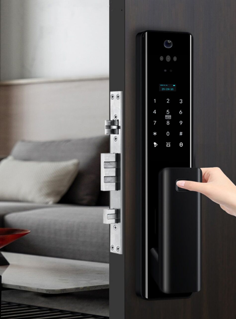 Sinovo High Security Fingerprint Door Lock With Camera Tuya 3d Face ...
