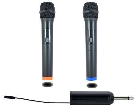 Wireless Microphone, Uhf Cordless Handheld Mic System With Rechargeable ...
