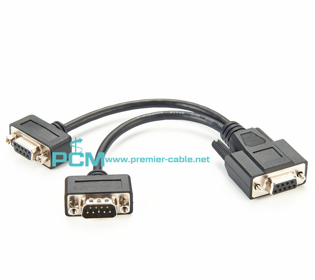 Can Y Cable D-sub 9 Socket To D-sub Plug Can Bus Cable, Can Bus Db9 Y ...