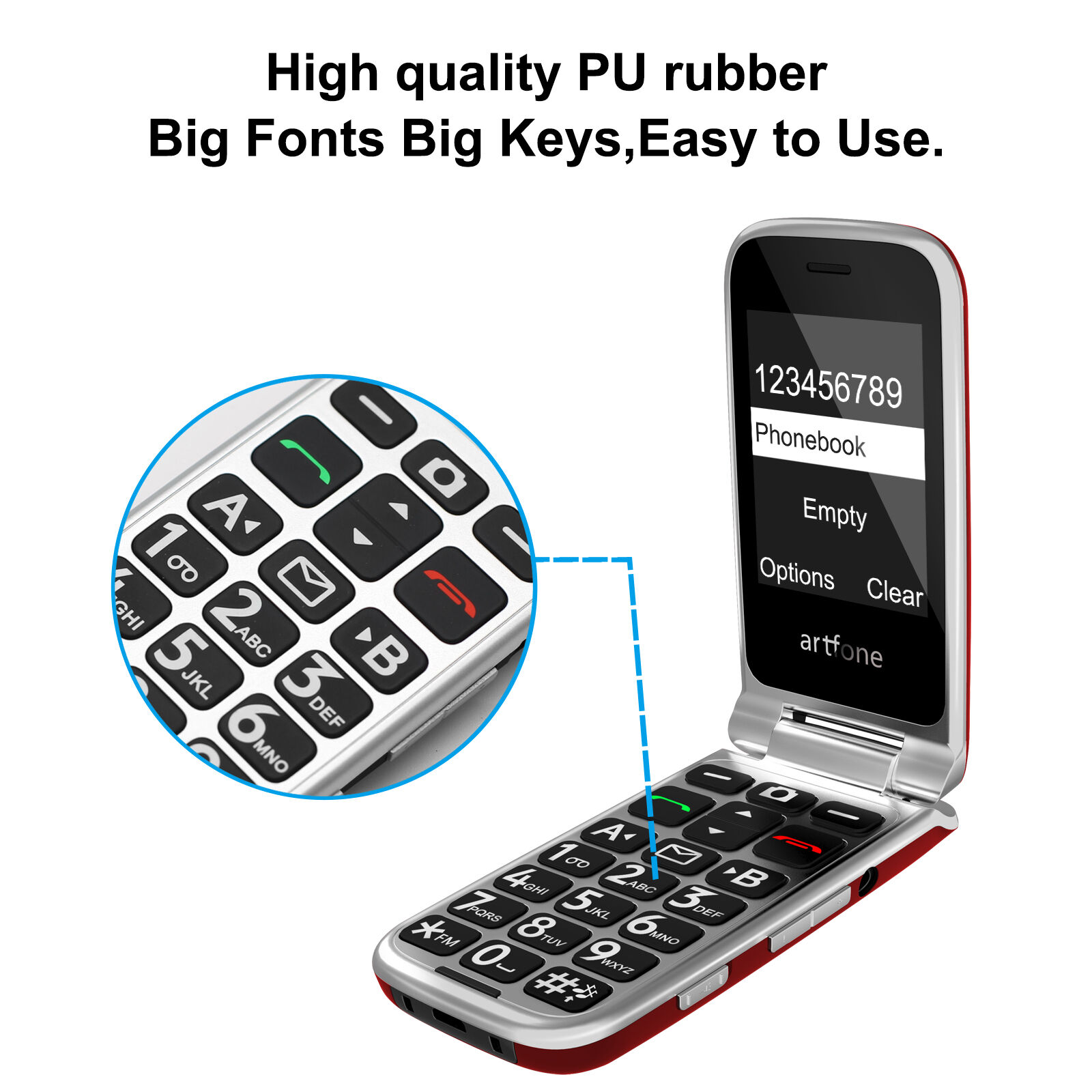 Artfone Manufacturer Senior Folding Phone Flip Mobile Phones Cell Phone ...