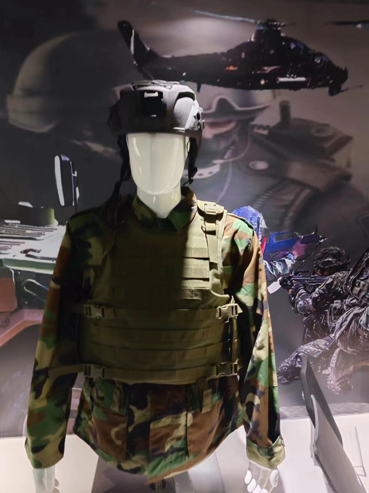 Factory Supply Bulletproof Mask Full Face Pe Aramid Tactical Level Iiia ...