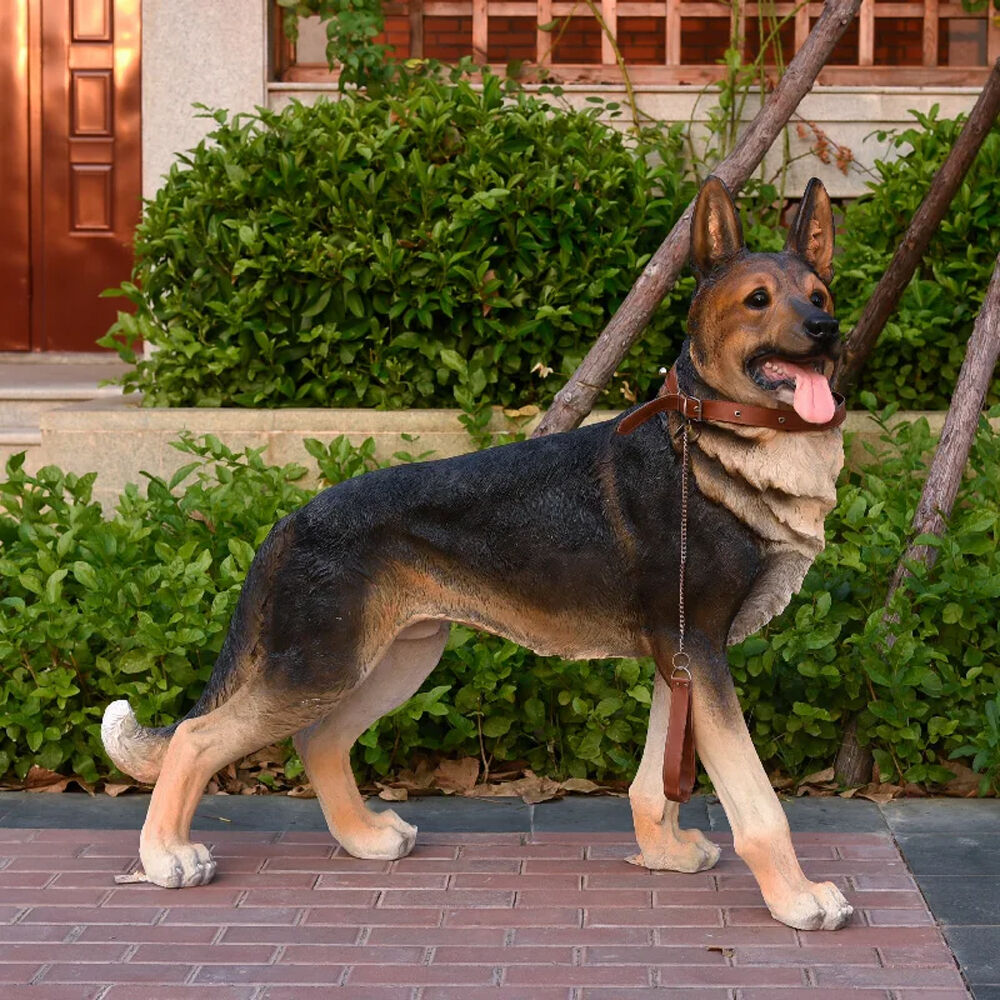 Modern Garden Sculpture Life Like Animal Realistic Dog Indoor Outdoor ...