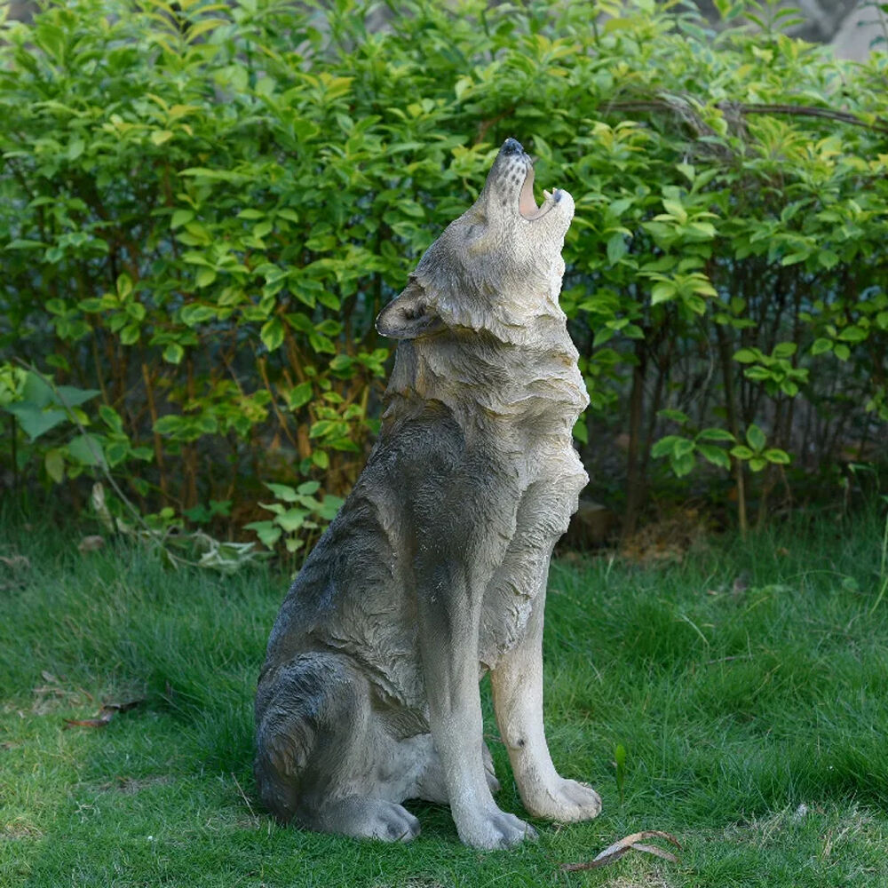 Modern Garden Sculpture Life Like Animal Realistic Dog Indoor Outdoor ...