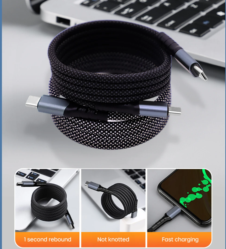 Bulk Buy China Wholesale Hot Sell Portable Easy-coil Charging Cable ...