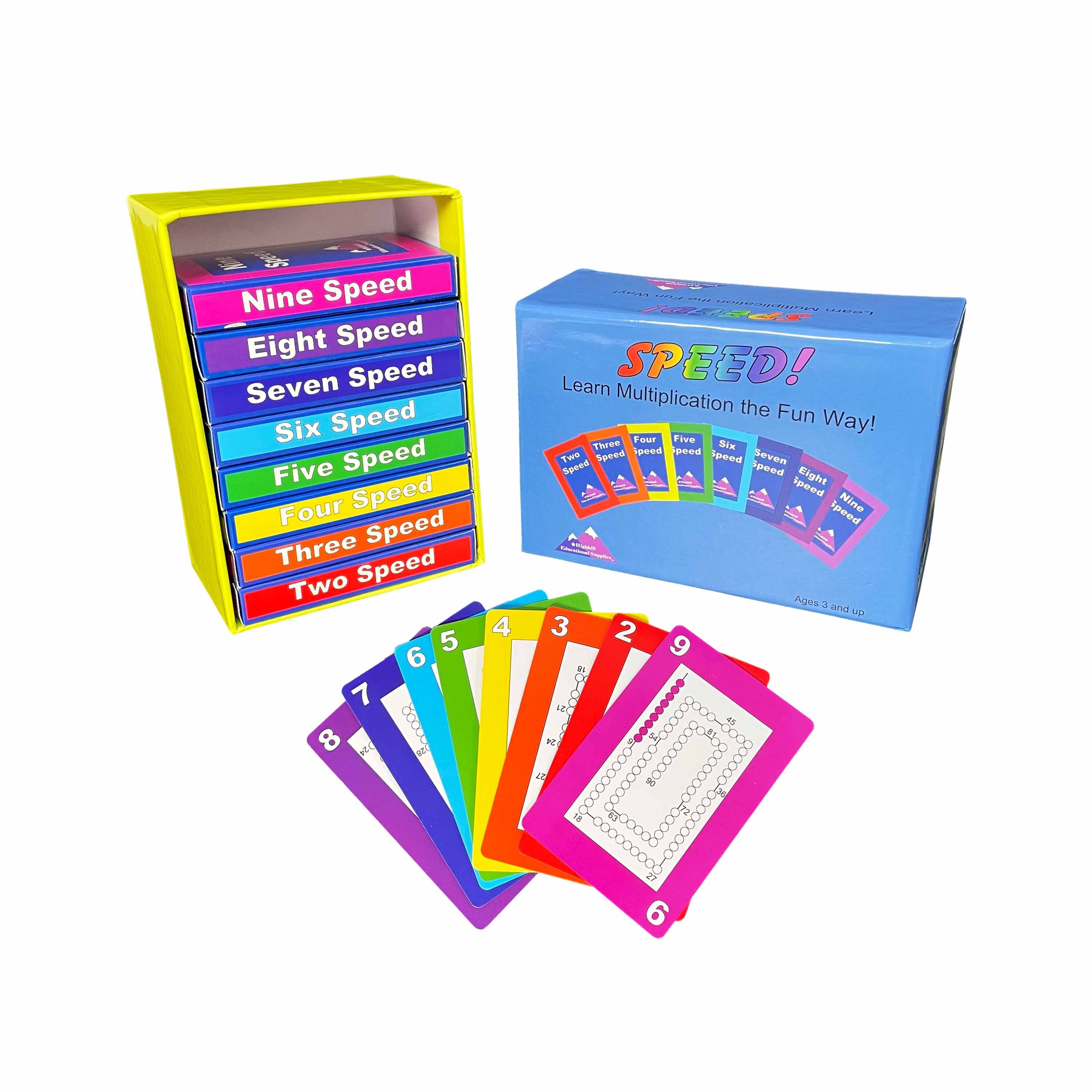 Custom Have Fun Math Number 2-9 Multiplication Learning Flash Cards ...