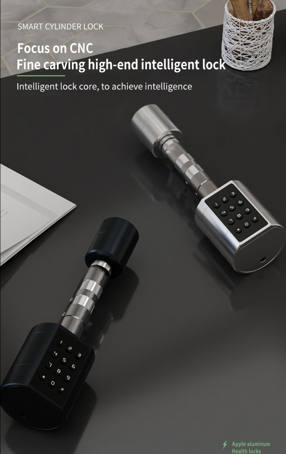 2024 New Design European Ttlock App Passcode Smart Cylinder Door Lock ...