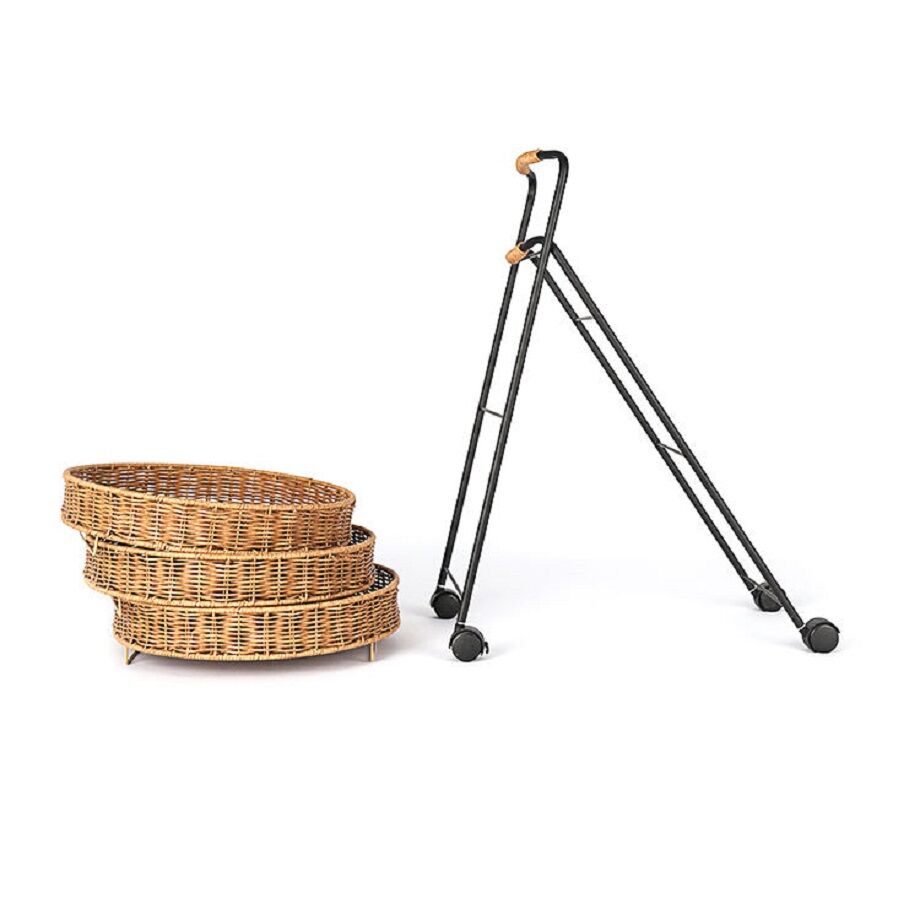 3 Tier Display Rack Metal Household Fruit Tray Storage Basket With ...