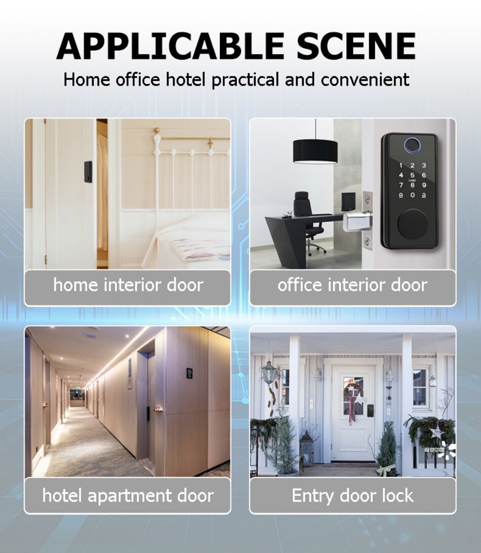 Smart Keyless Entry Door Lock Wi-fi Touch Keypad And Fingerprint ...