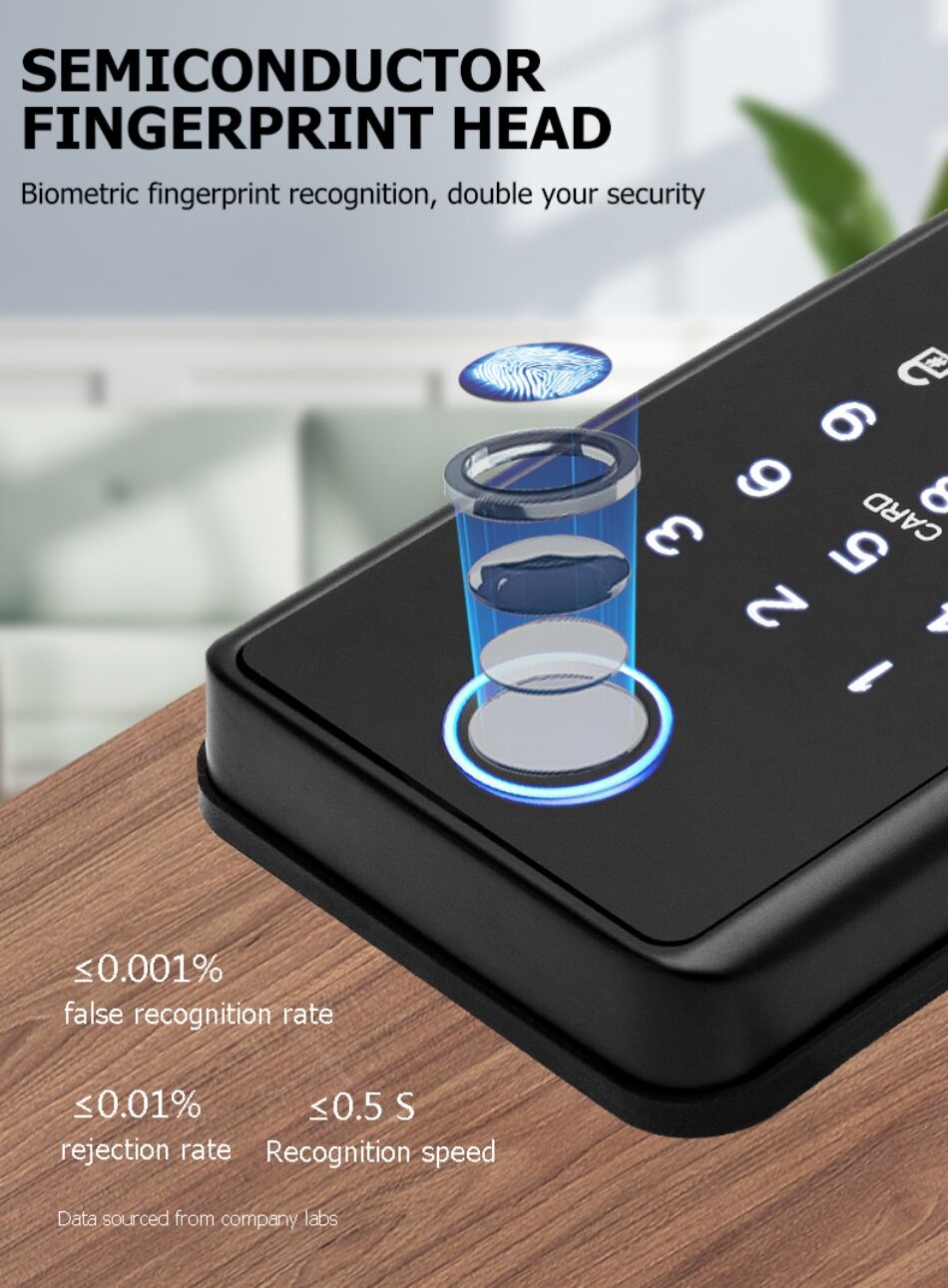 Smart Keyless Entry Door Lock Wi-fi Touch Keypad And Fingerprint ...