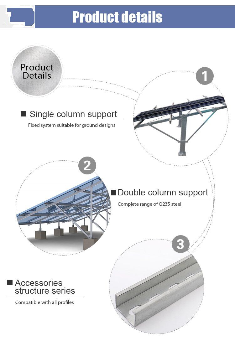 Wholesale Top Quality Large-scale Pv Bracket Structure Solar Panel ...