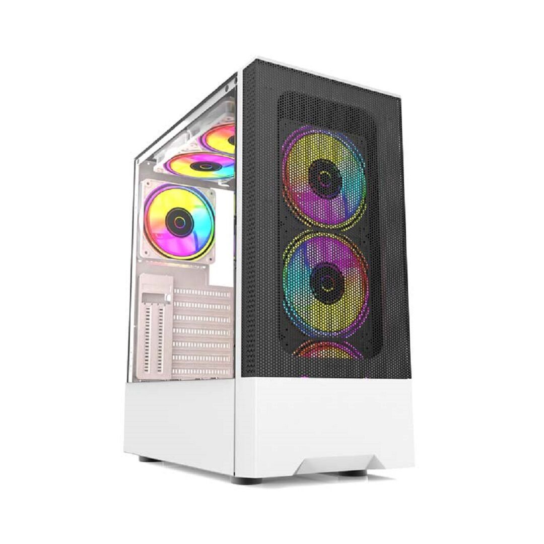 240mm Liquid Cooler Cabinet Pc Full Tower Pc Case Black And White Color ...