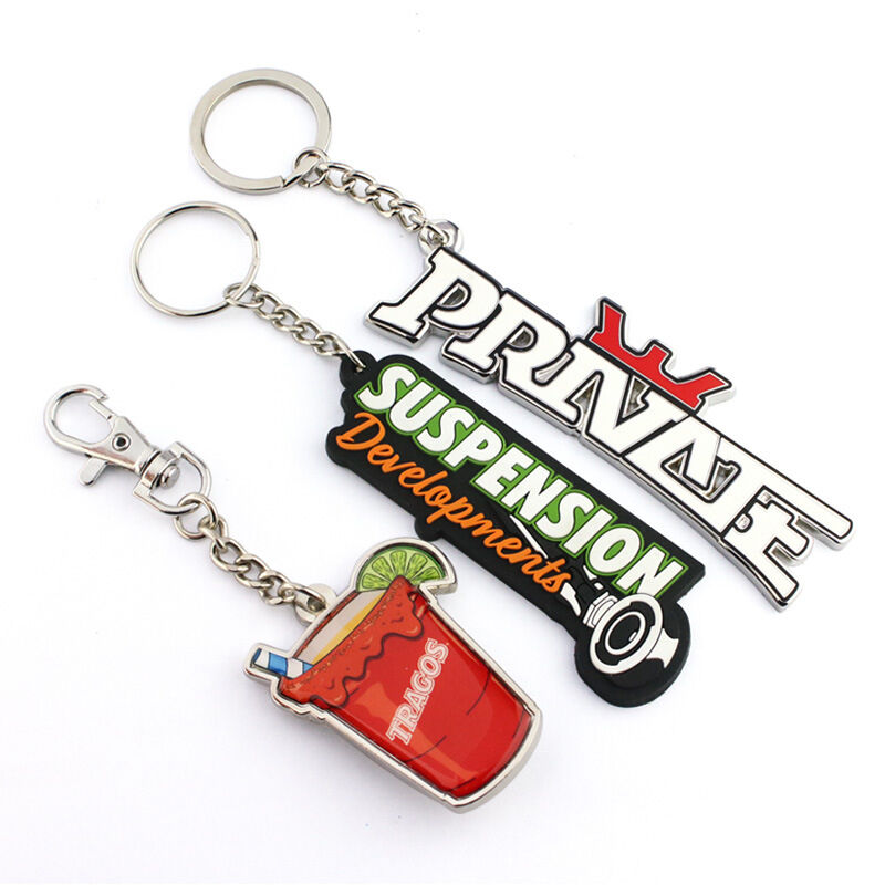 Factory Wholesale Custom Metal Key Chain 2d 3d Company Logo Letter ...