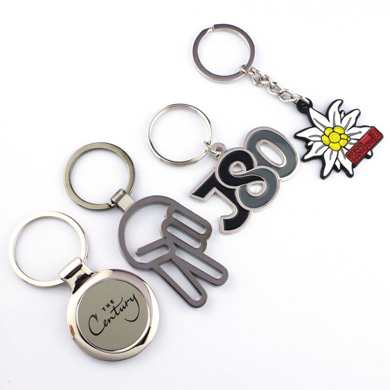 Factory Wholesale Custom Metal Key Chain 2d 3d Company Logo Letter ...