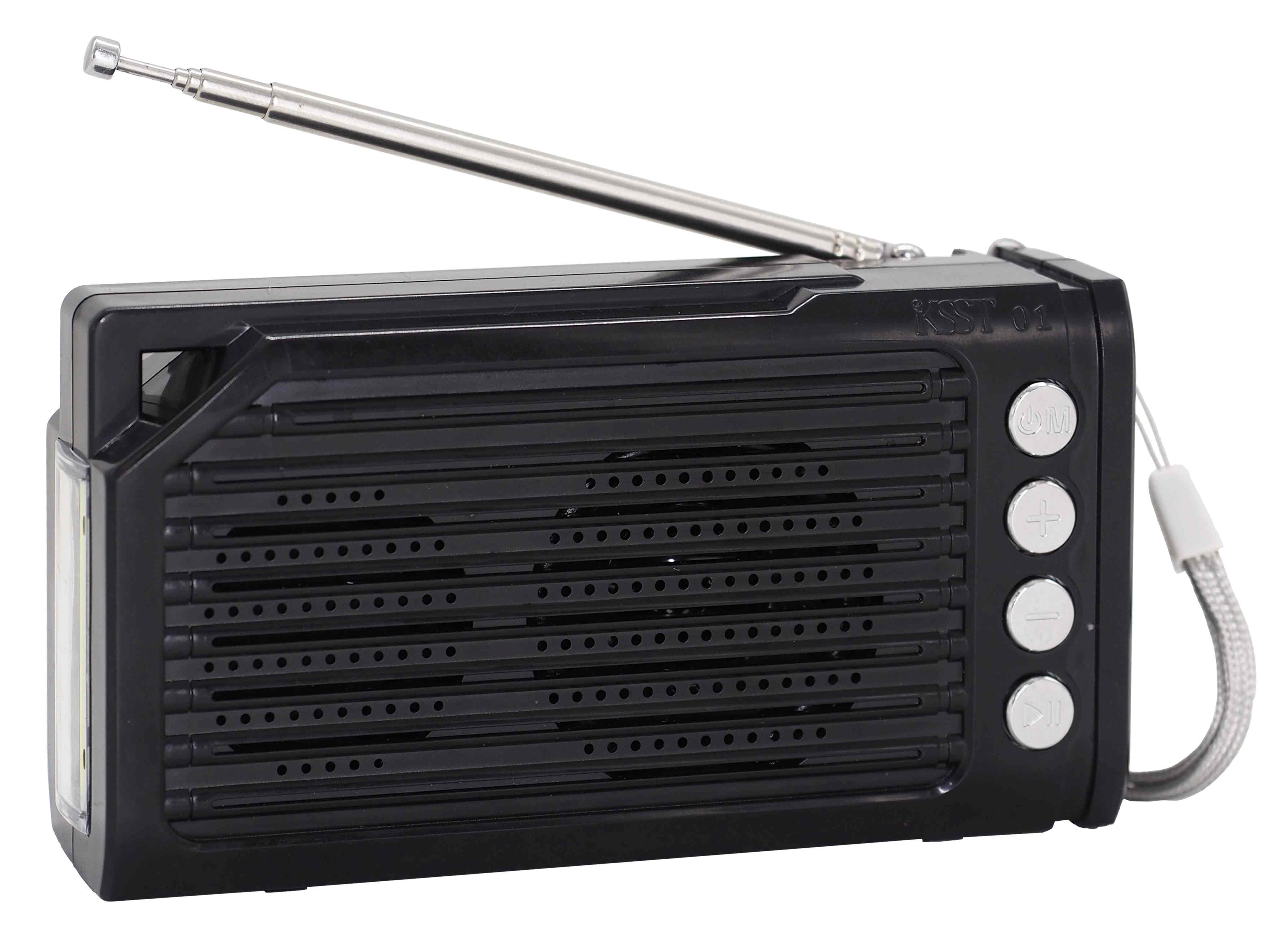 Twk01 Mini Wireless Portable Radio With Solar Panel Led Torch Light ...