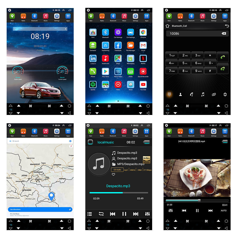 Topnavi Android Carplay Car Radio Multimedia Player Ips Touch Screen ...