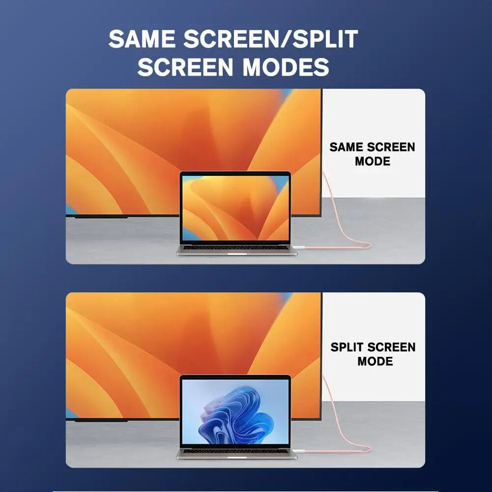 4k 60hz/30hz Usb Type C To Hdtv Braid Shielded Cable Thunderbolt 4/3 ...