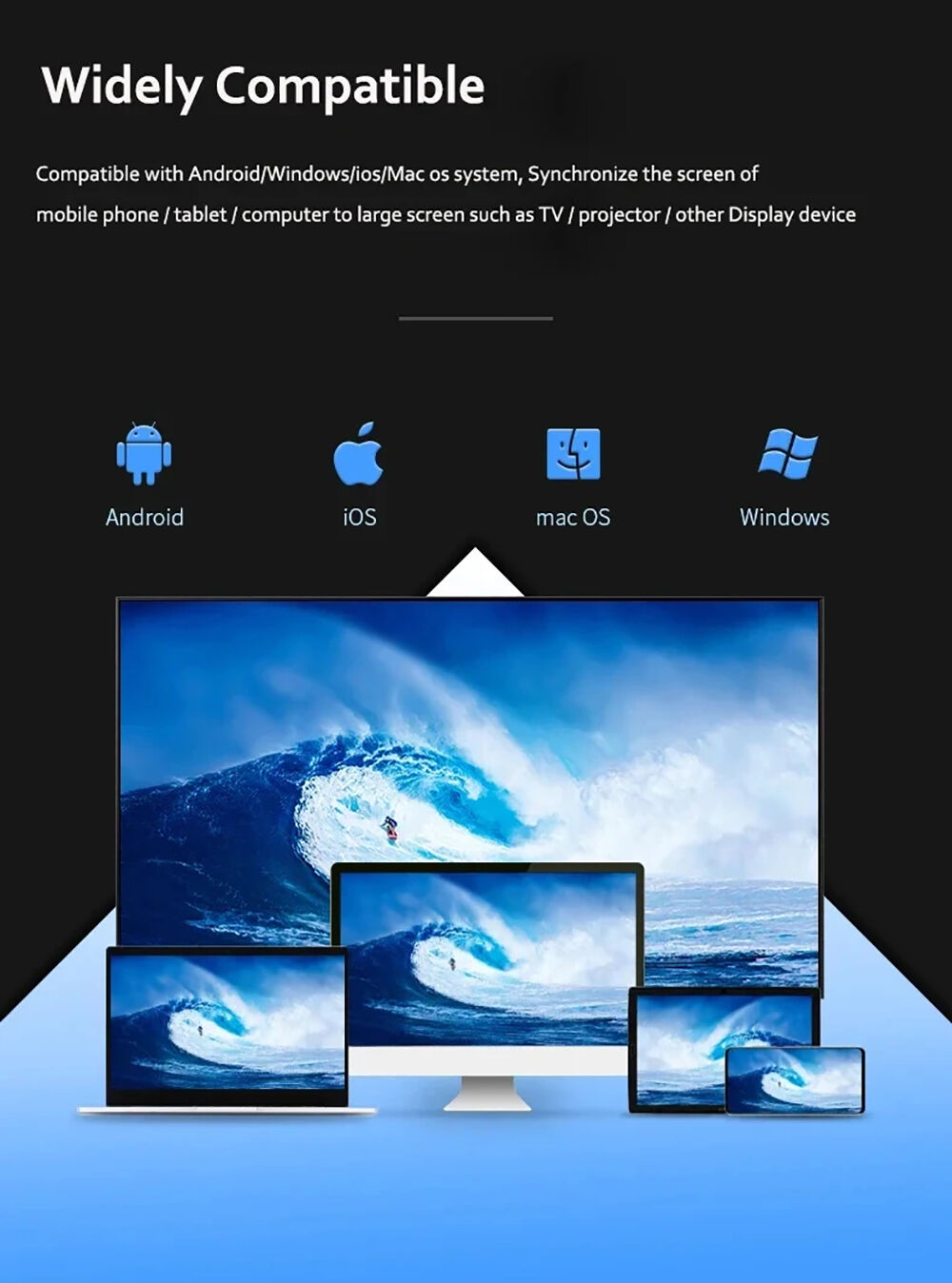 E10 Wifi Hdtv Display Mobile Phone Projector Hd Push Treasure Tv Stick ...