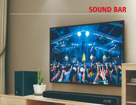 2.0ch 20w Wireless Bt Home Theater System Sound Bar Digital Amplifier ...