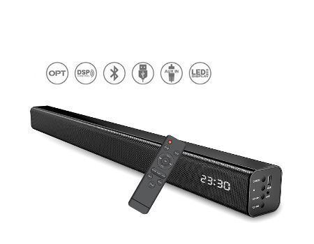 2.0ch 20w Wireless Bt Home Theater System Sound Bar Digital Amplifier ...