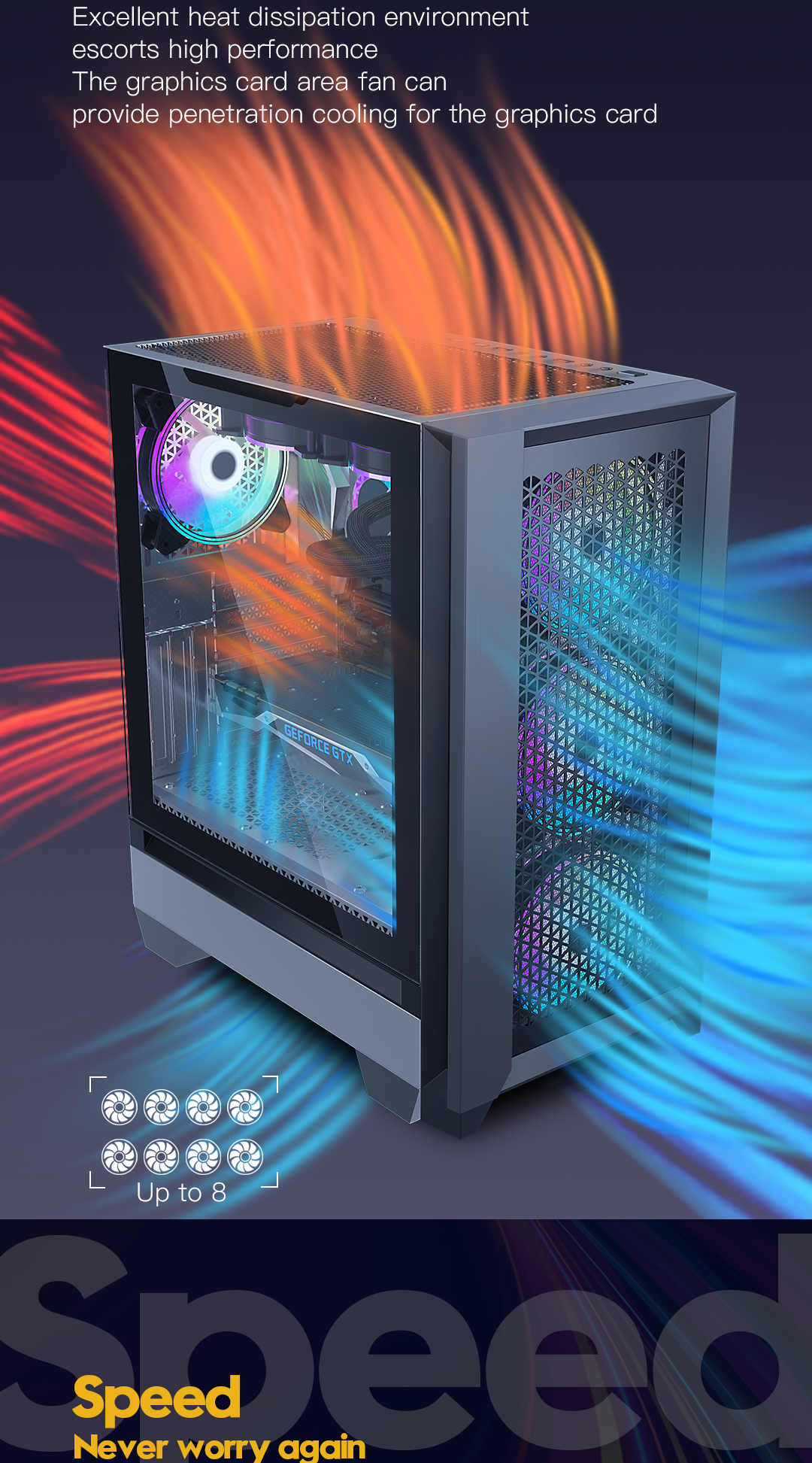 Wholesale Pc Casing Full Tower Tempered Glass Vertical Gaming E-atx ...