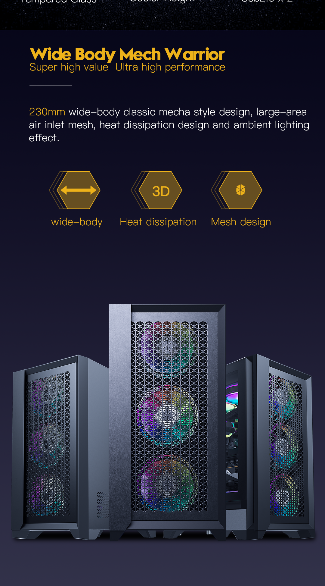 Wholesale Pc Casing Full Tower Tempered Glass Vertical Gaming E-atx ...