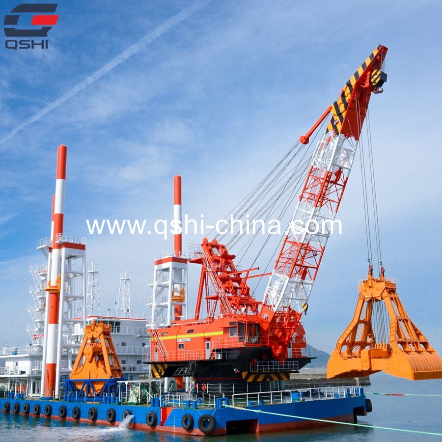 Qshi Widely Used 3cbm Mechanical Type Clam Shell Dredging Grab - Buy ...