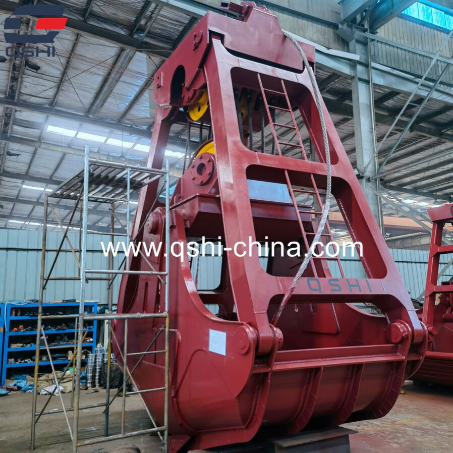 Qshi Widely Used 3cbm Mechanical Type Clam Shell Dredging Grab - Buy ...