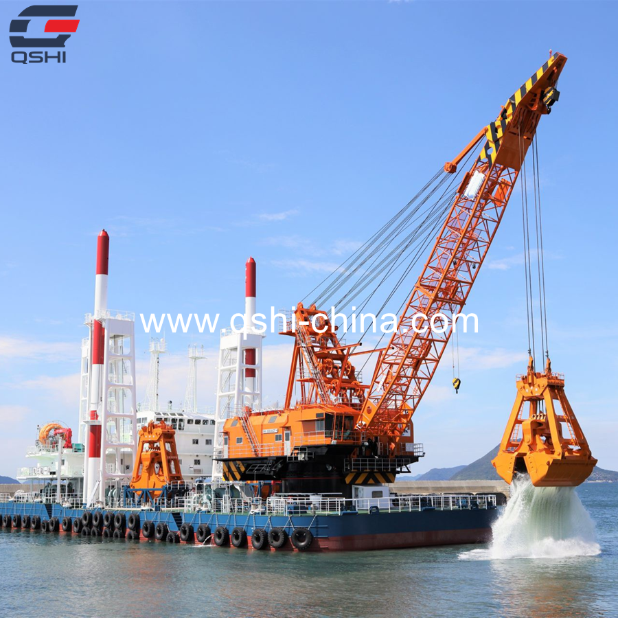Qshi Widely Used 3cbm Mechanical Type Clam Shell Dredging Grab - Buy ...