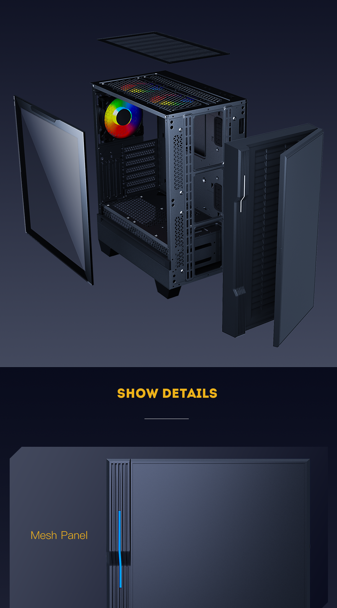 High Quality Oem Computer Gabinete Pc Gaming Pc Case Desktop Computer ...