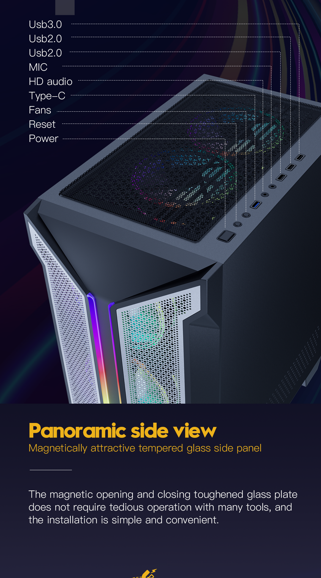 Bulk Buy China Wholesale Computer Box Matx Gaming Computer Case Oem Odm ...