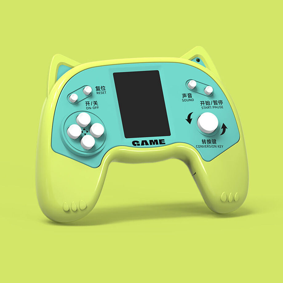 A Cat Ear Mini Handle Game Console Pocket Toy Handle Game Puzzle Game ...