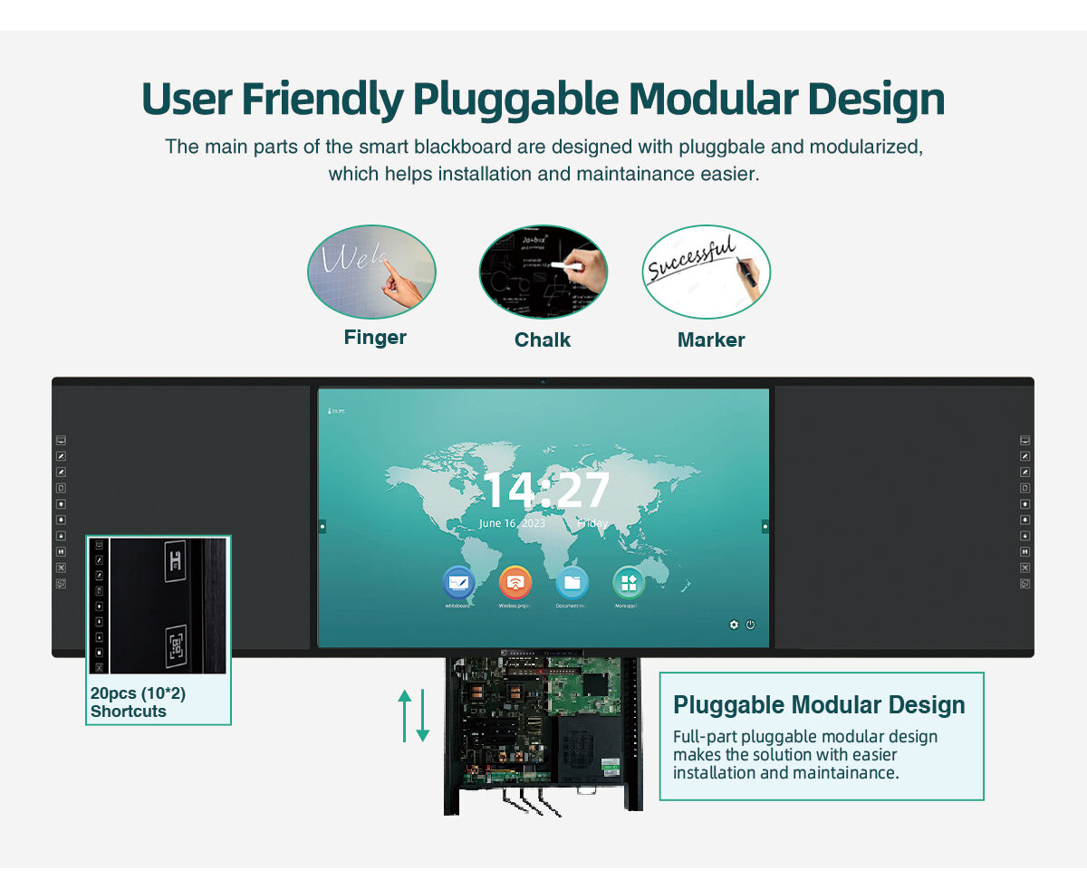 Eiboard Highly Intelligent 162 Inch Interactive Flat Panel Whiteboard ...
