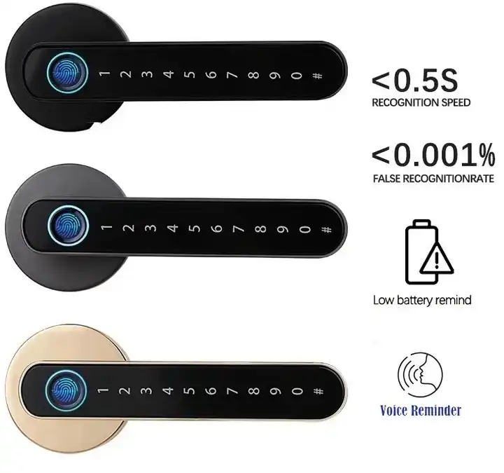 Wholesale Price Tuya Ble Smart Lock Security Electronic Keyless Smart ...