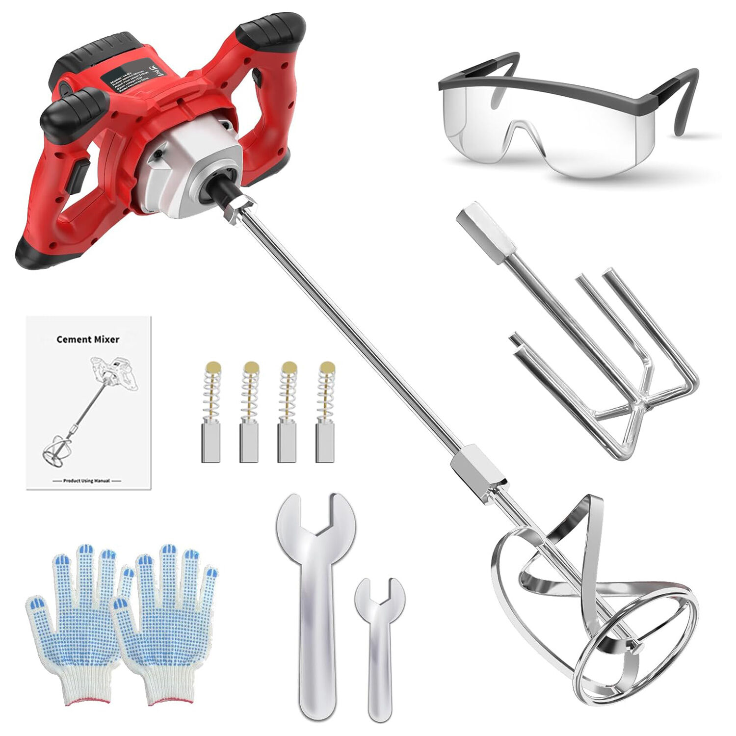 Ananke Tools 1600w Adjustable Speed Handheld Electric Concrete Cement ...