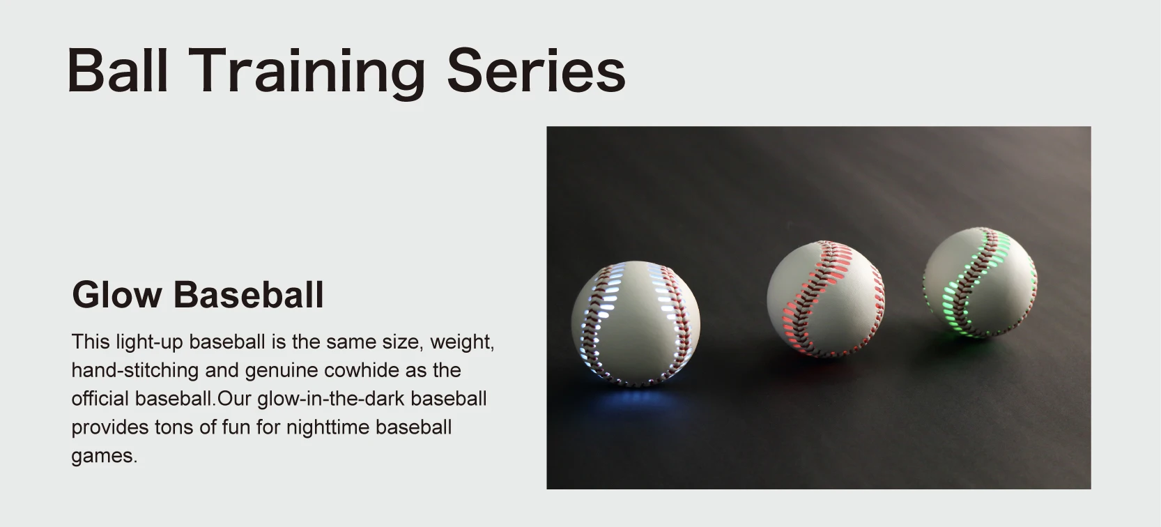 Customized Glow Baseball Weighted Professional Practice Baseball ...