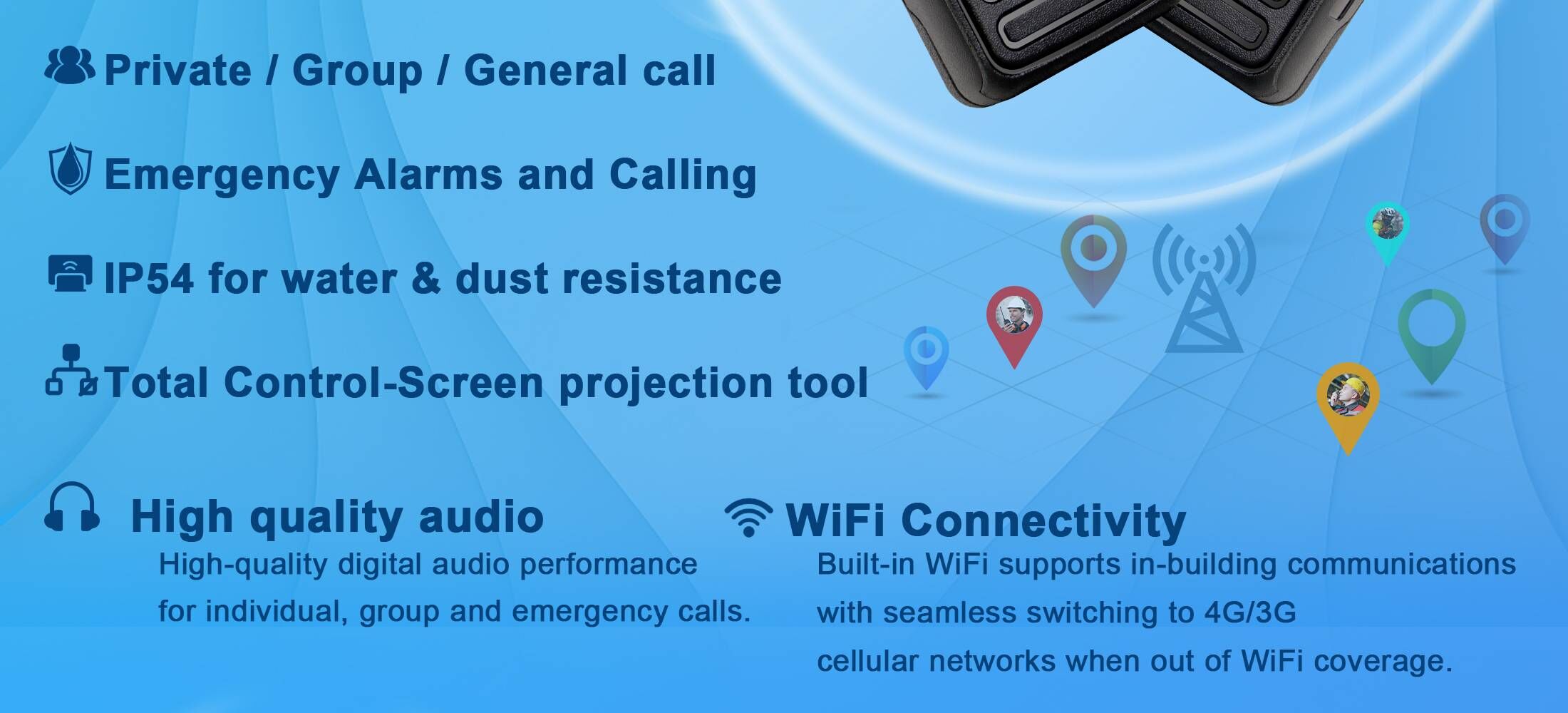 Tid Td-g758 Ht Handy Talkie 2g 3g 4g Walkiefeet Android Poc Two Way ...