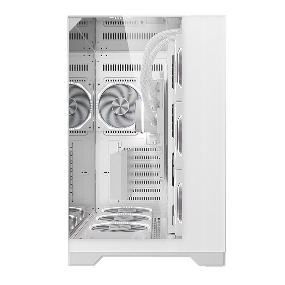 Novel Panoramic Colorful Gaming Pc Case Three Sided Tempered Glass ...