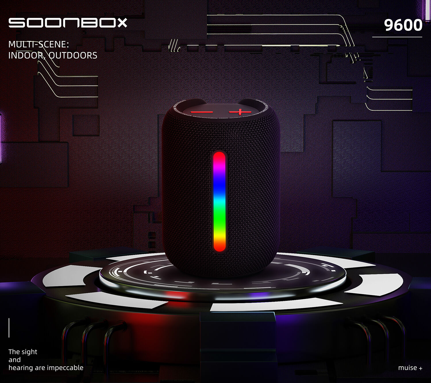 Soonbox Waterproof And Dustproof Tws Bluetooth Speaker With Multiple ...